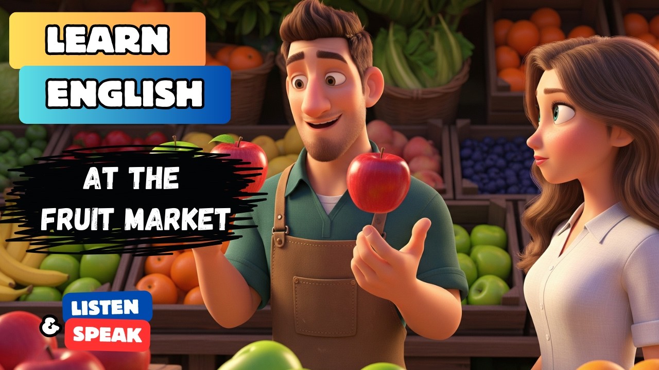 Conversation At The Fruit Market | English Conversation for Beginners ...