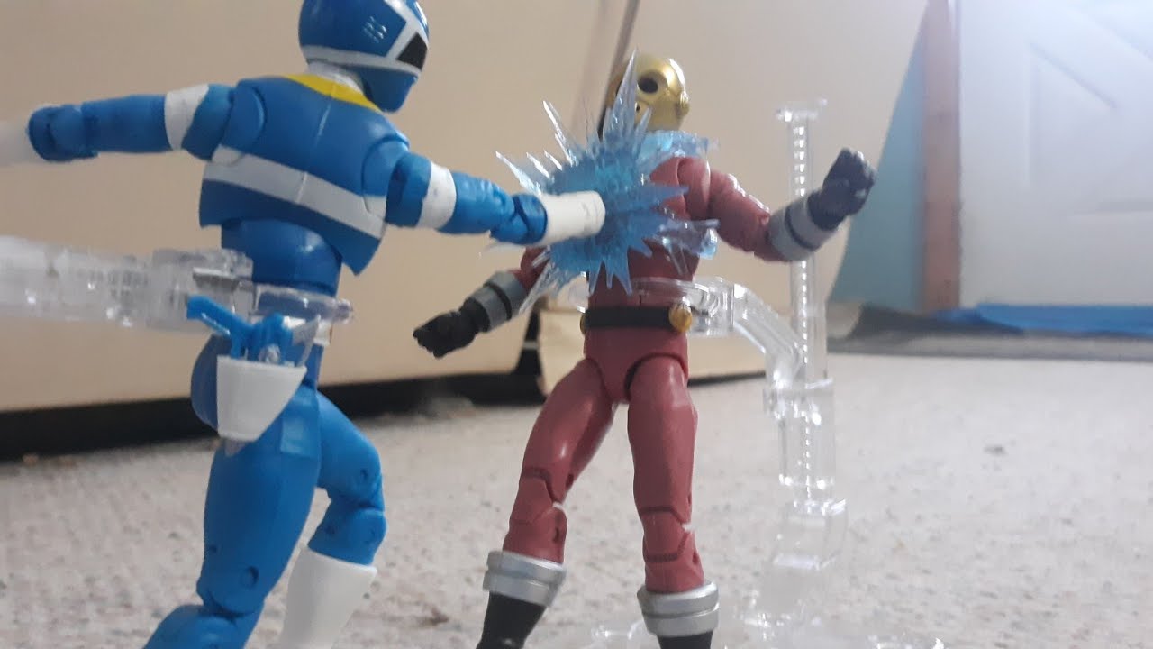 TJ Punches a Cog - Power Rangers Stop Motion - YouTube