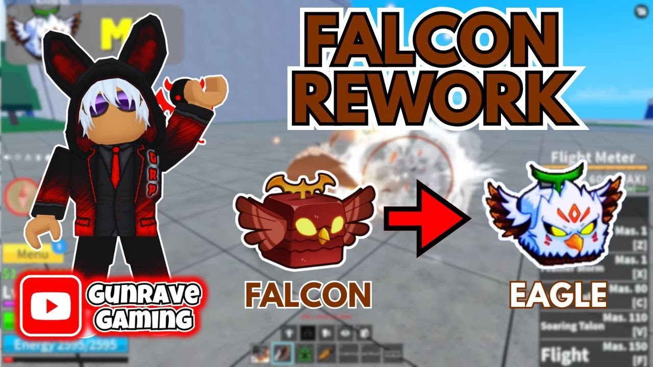 Blox Fruits - Falcon Rework (Eagle Fruit) Comparison with Commentary ...