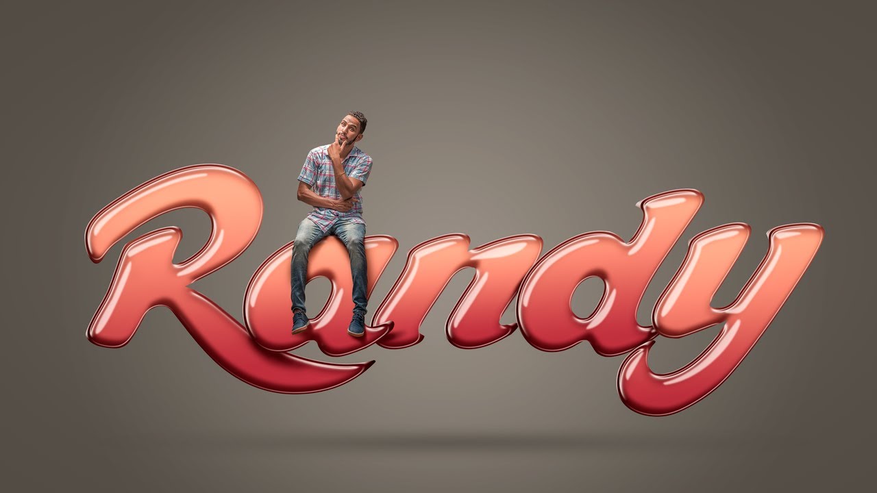 3D Text Compositing Photoshop Tutorial - YouTube