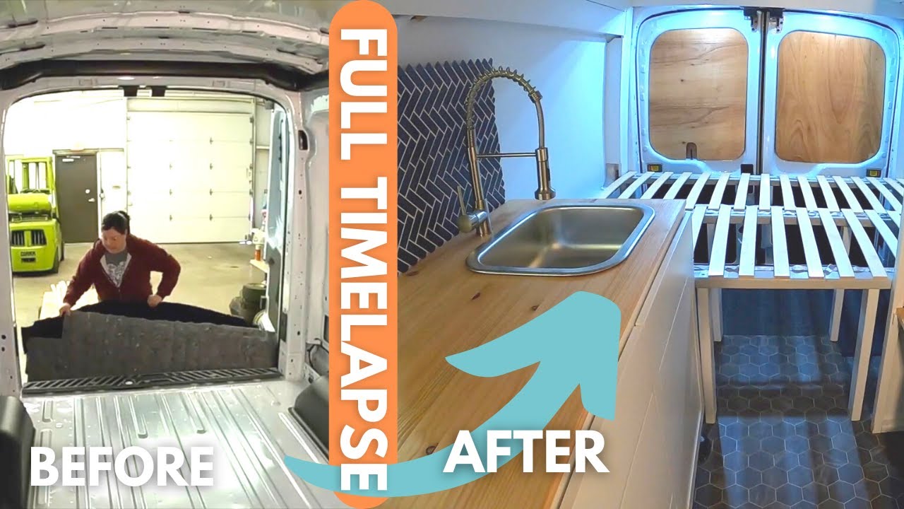 Van Build Timelapse- Full Van Build (DIY Low budget camper van ...