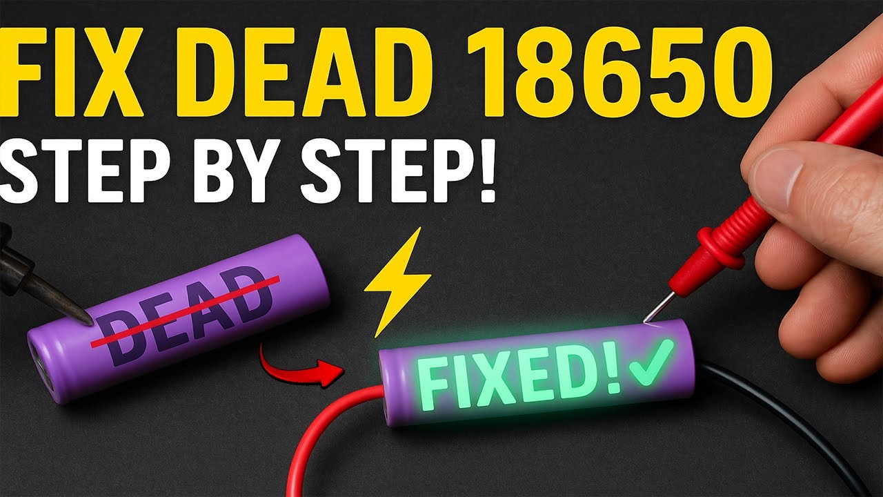 Beginner Guide | How to Fix 18650 Dead Battery Step by Step - YouTube