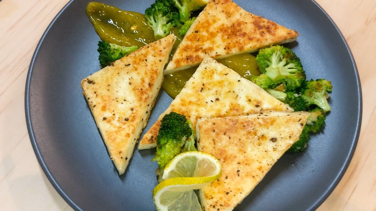 Easy Recipe | Cottage Cheese with Mango sauce |Sauteed Garlic Broccoli ...