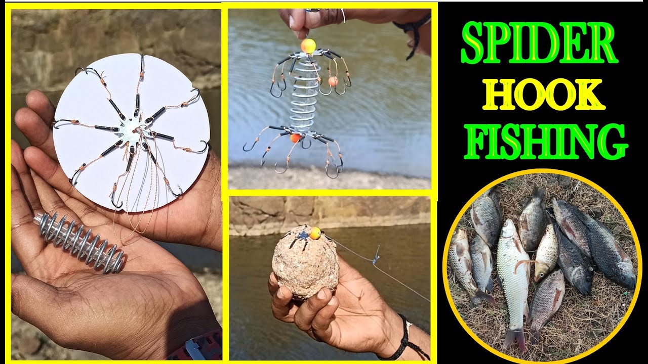 SPIDER HOOK Fishing ||TRADITIONAL HOOK Fishing || South Indian Fishing ...