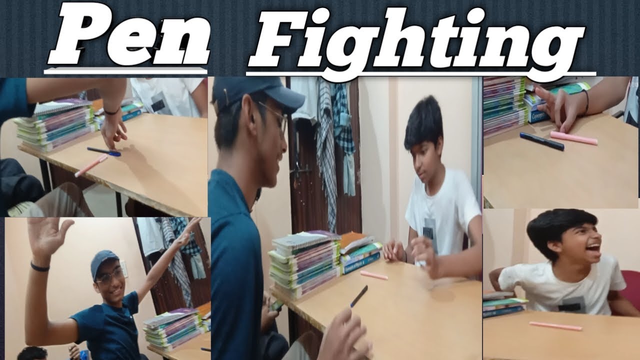 Pen Fighting in Hostel | Pen Fighting ka tagda match hostel me... - YouTube