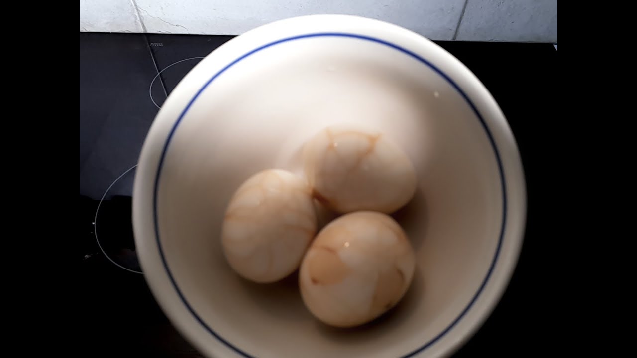 Marmorierte Eier - chinesische Tee-Eier - Snackpause - YouTube
