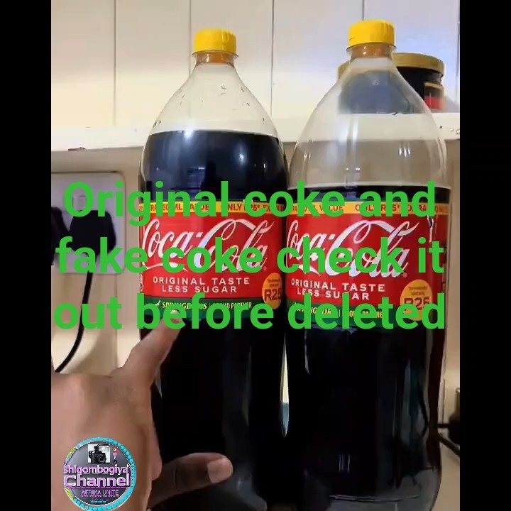 original coke and fake coke in south africa check it out#shorts #stitch ...