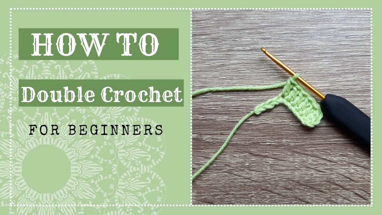 DOUBLE CROCHET 💕🌼🌺 Crochet Step by Step Tutorial for Absolute BEGINNERS ♥ Slow Crocheting ♥ ...