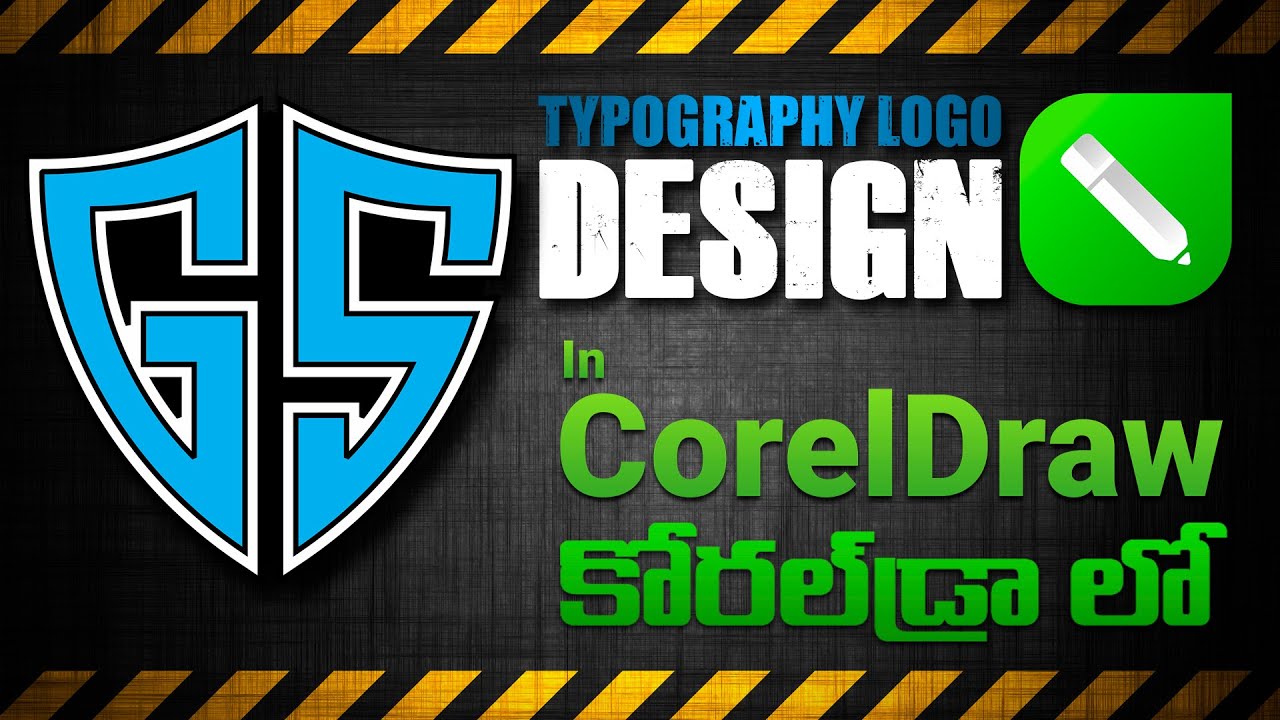 Logo Design With Typography In CorelDraw | టైపోగ్రఫితో లోగో డిజైన్ ...
