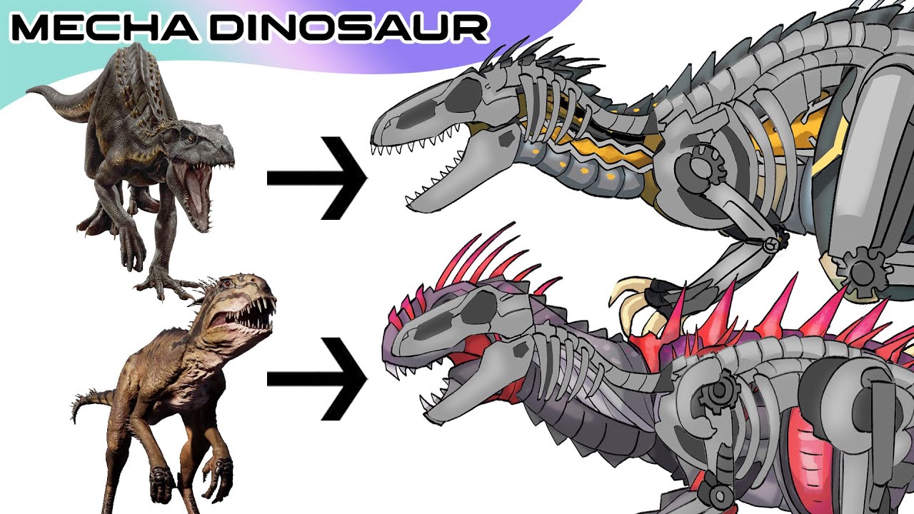 SCORPIOS REX & INDORAPTOR Hybrid Dinosaur Turn Into Robots | Jurassic ...