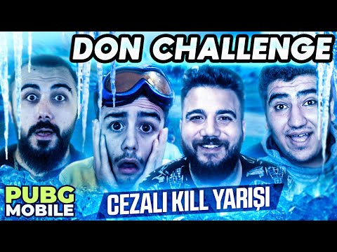 4 YOUTUBER DON CHALLENGE! CEZALI KİLL YARIŞI! PUBG Mobile w/ Tugay Gök , Barış G , Deniz Toma