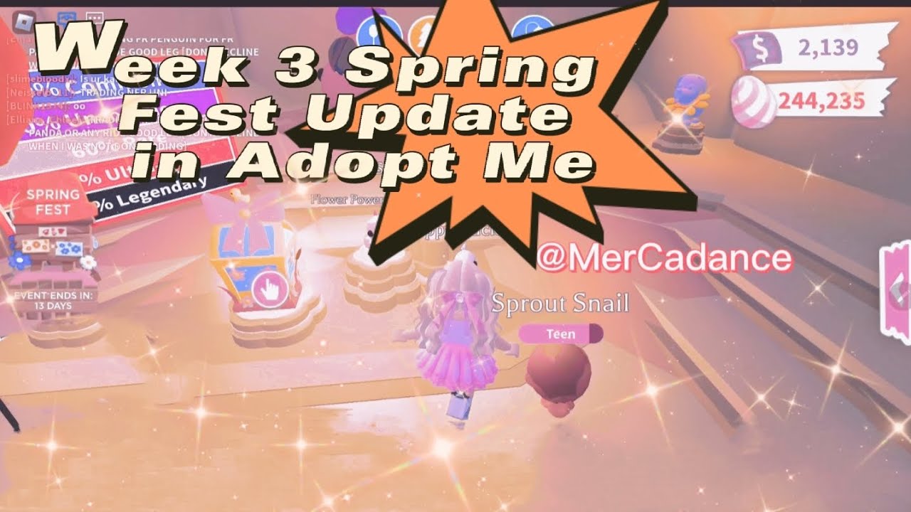 *New* Spring Fest Week 3 Update in Adopt Me *New Pets* Unlocking all ...