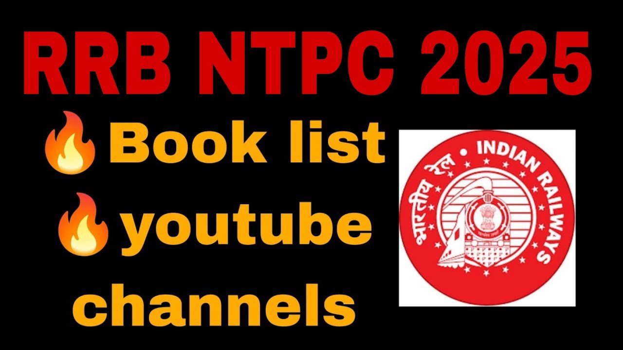 RRB NTPC 2024 : BOOK LIST 📖& YOUTUBE CHANNEL - YouTube
