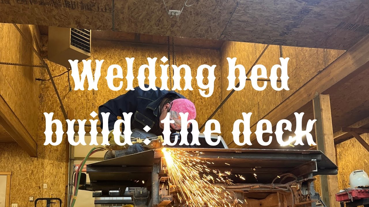 Welding Bed Build: the deck - YouTube