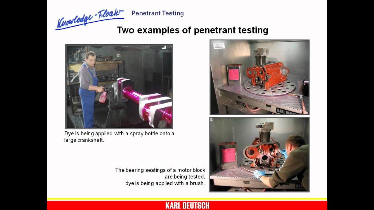 Dye Penetrant Testing for Surface Cracks - Knowledgefloater 30 - YouTube