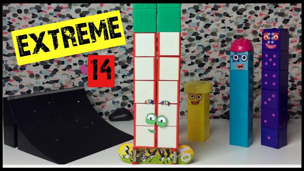 Numberblock 14 | stop motion - YouTube