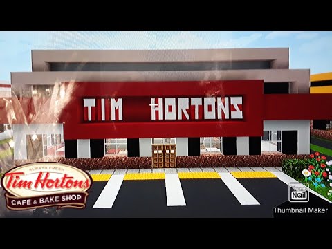 Minecraft Tutorial #37: How To Make A Tim Hortons (Fast Food Restaurant ...