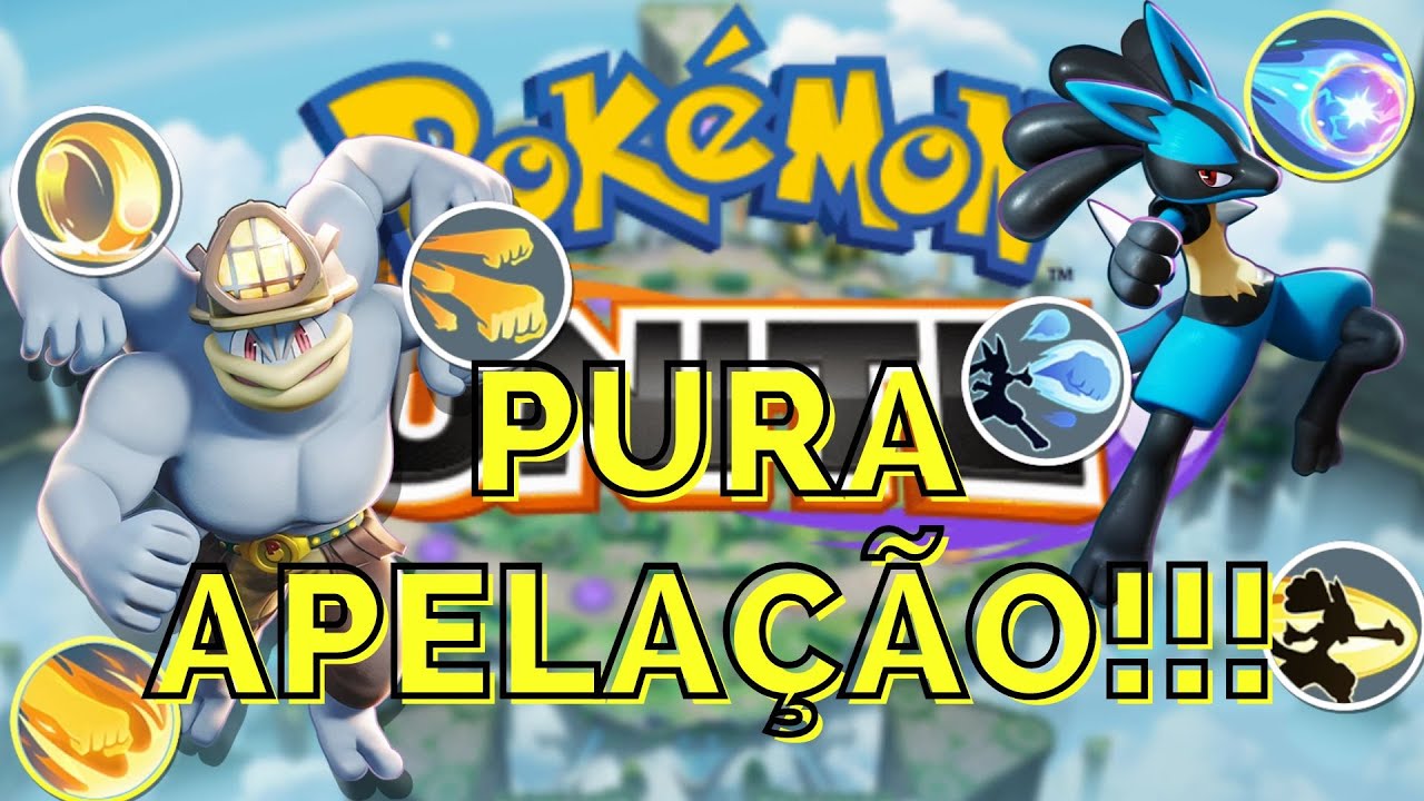 Lucario com Machamp humilham!!!! Pokemon unite rankeada - YouTube