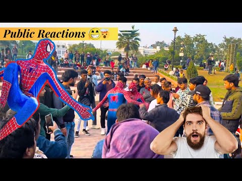 Spider-man In Real Life 🕷️ Public Stunts 😱 / Public Shocked Reactions 🤯 ...