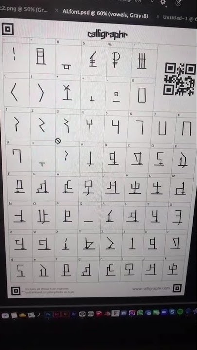 Making Conlang & Handwritten Fonts (Part 2) | Tutorial #Shorts - YouTube