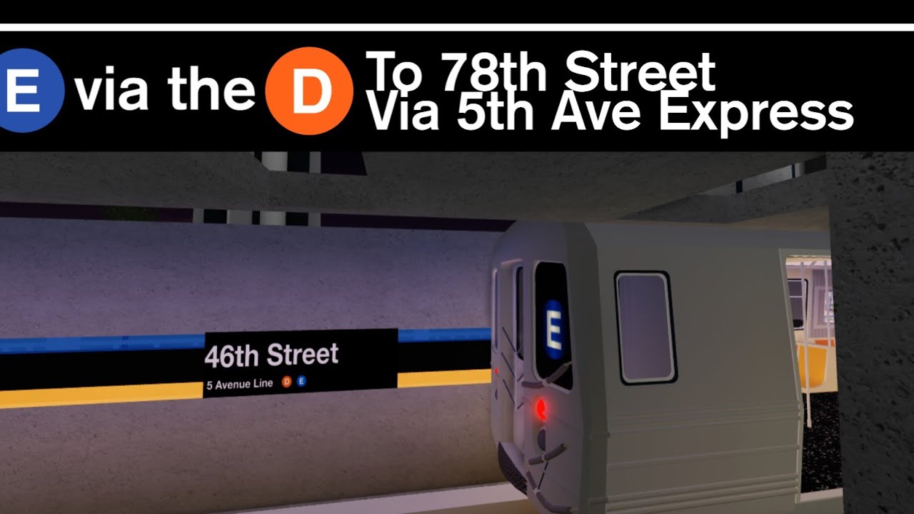 Roblox: Potato Transit Authority, Rerouted R68 E train via the D line ...