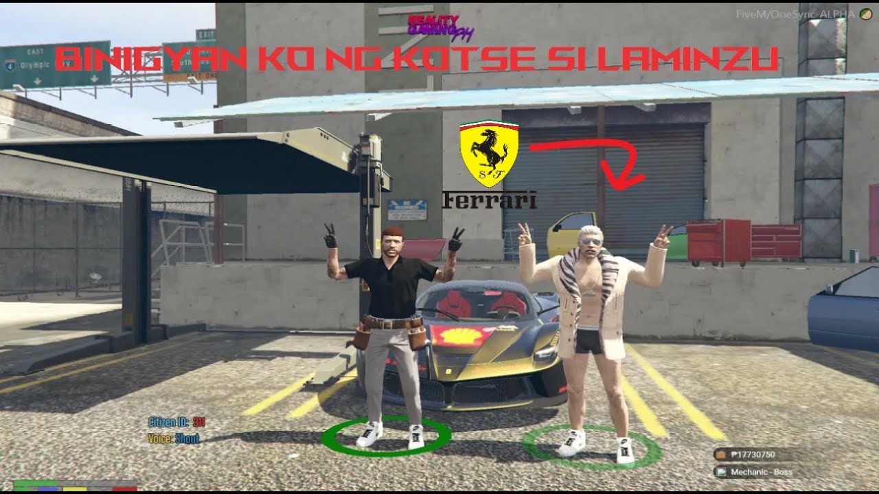 BINIGYAN KO NG FERRARI SI LAMINZU | GTA 5 Roleplay - YouTube