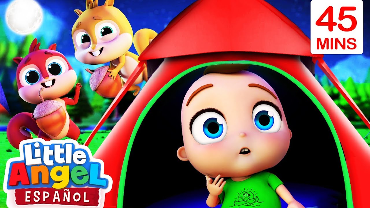Acampamos En Familia ⛺ | Canciones Infantiles | Little Angel Español ...