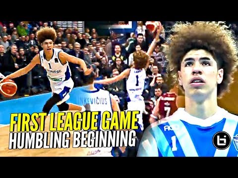 LaMelo & Gelo Ball HUMBLING First LEAGUE Game But Trust The Process! Melo DUNKING & Playing D!