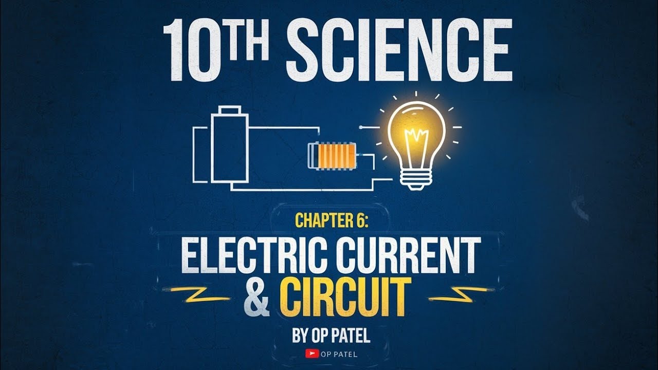 10TH-SCIENCE CHAPTER-6 ELECTRIC CURRENT AND CIRCUIT INTRODUCTION Part-1 ...