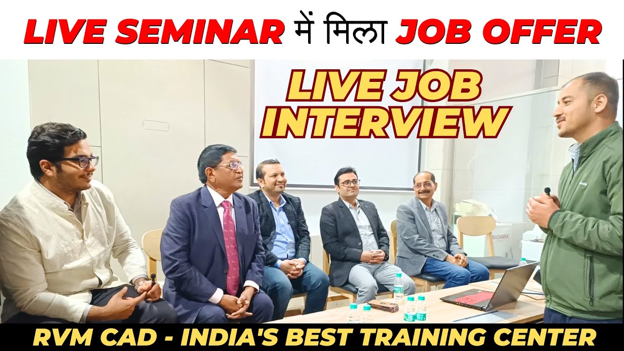 Live Job Interview Taken & Job Offer At Skill Development Seminar At ...