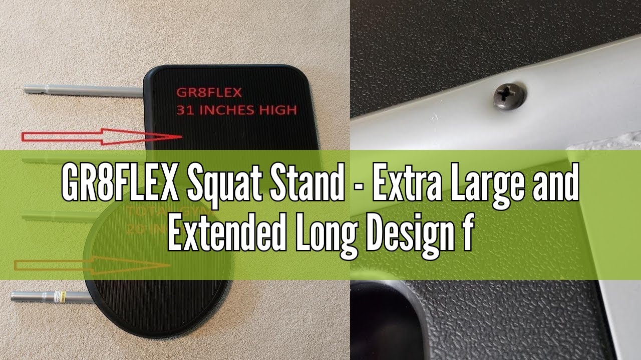 GR8FLEX Squat Stand - Extra Large and Extended Long Design for Total ...