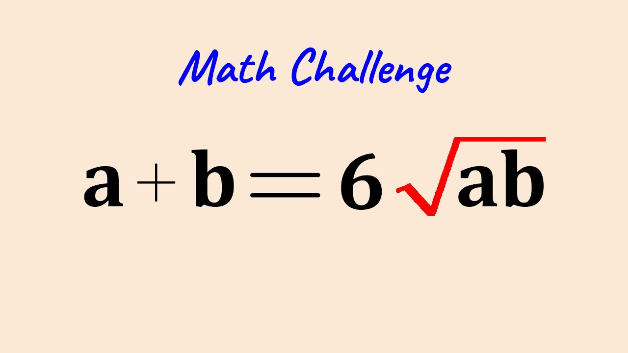 A Beautiful Algebra Olympiad Maths Problem - YouTube