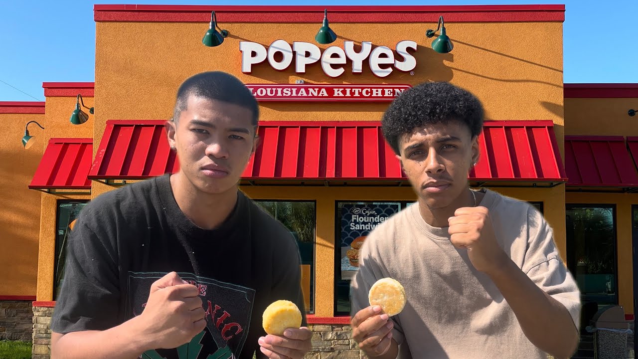 2 MEN, 10 BISCUITS (POPEYES BISCUIT NO BEV) - YouTube