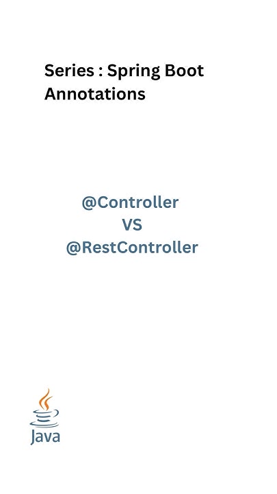 @Controller vs @RestController Spring boot annotations #java #springboottutorial #springboot ...
