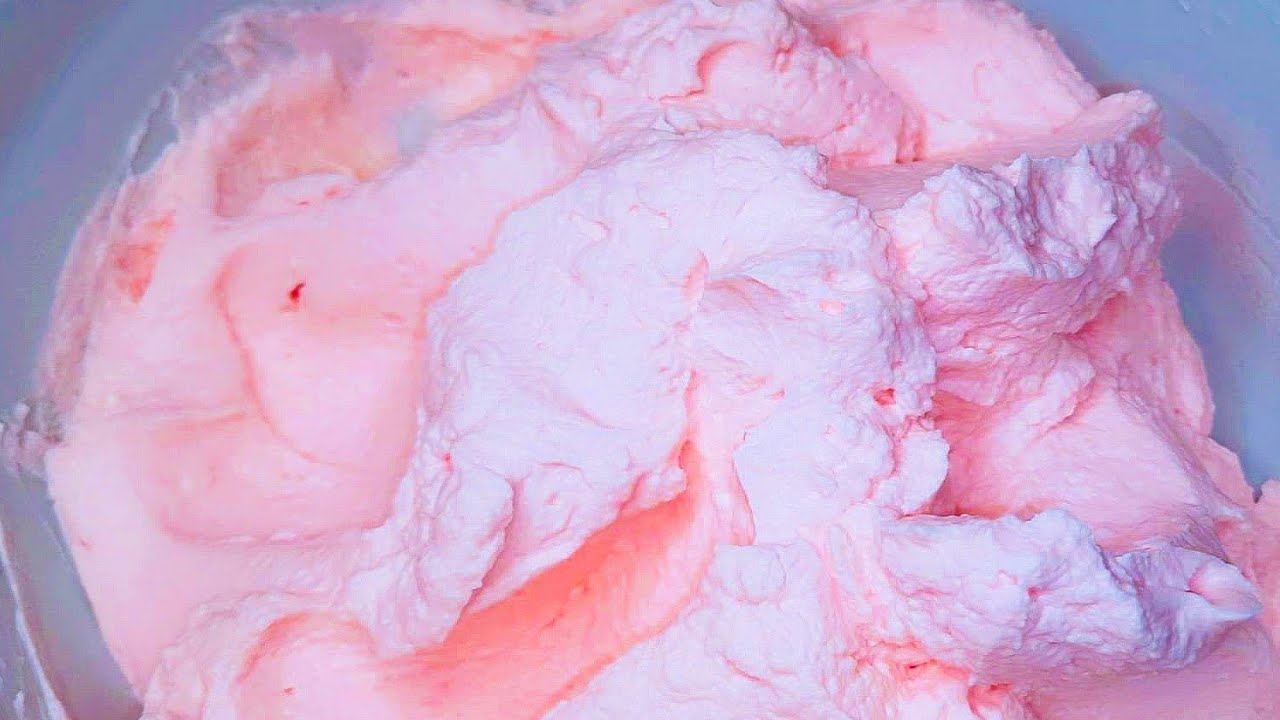 Best Pink Whipped Vanilla Frosting Recipe for Cake Icing. How to Make ...