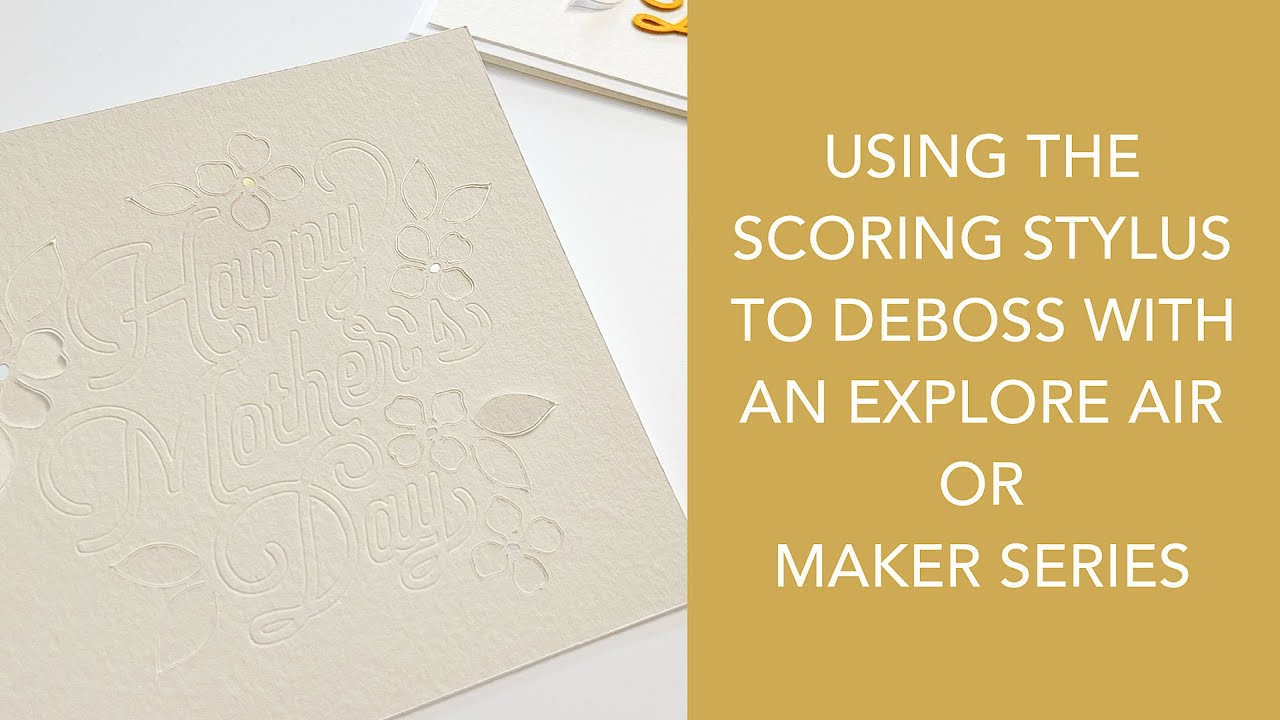 HOW TO GET DEEPER SCORE LINES WITH THE CRICUT SCORING STYLUS - YouTube