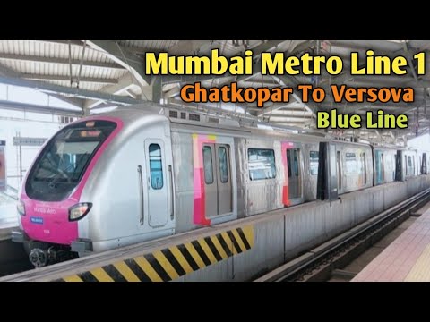 Mumbai Metro Blue Line 1 || Ghatkopar To Versova - YouTube