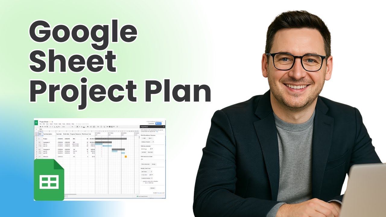 How To Create A Project Plan In Google Sheets - YouTube