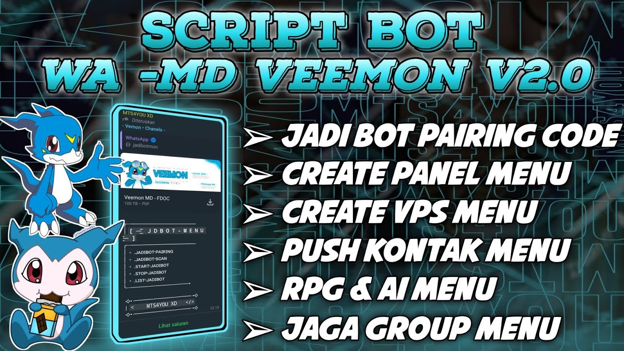 PART 02!!! SCRIPT BOT WA MD 1K+ FITUR || NO ENC 100% || FITUR JADI BOT ...