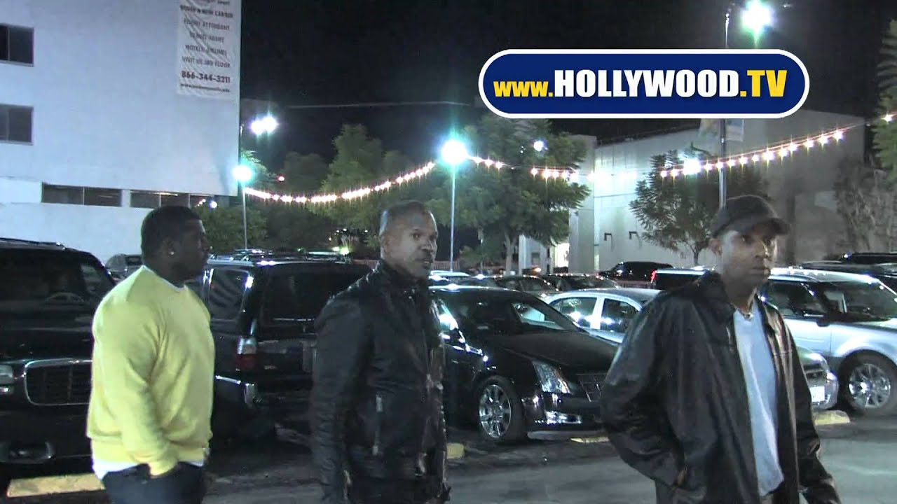 Leather Jacket Attired Jamie Foxx Hits Vevo - YouTube