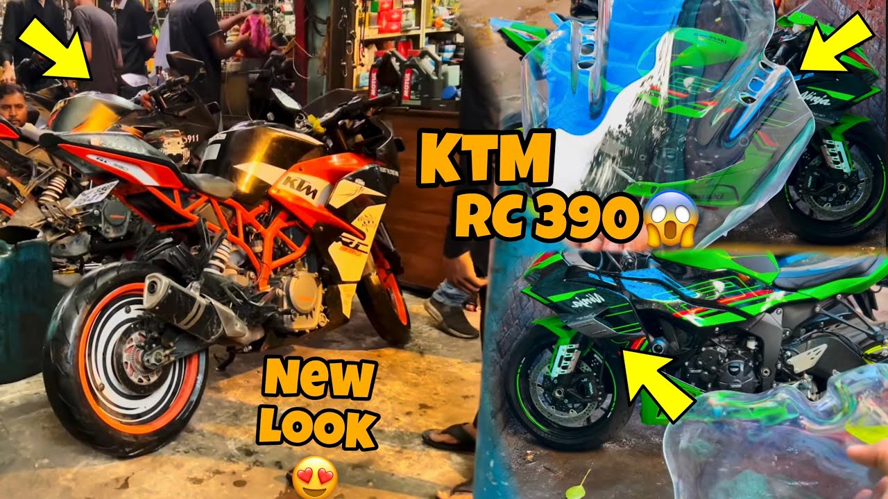 Finally old Ktm rc390 full Modified😍|| 10,000 🤑 Modification Cost ...