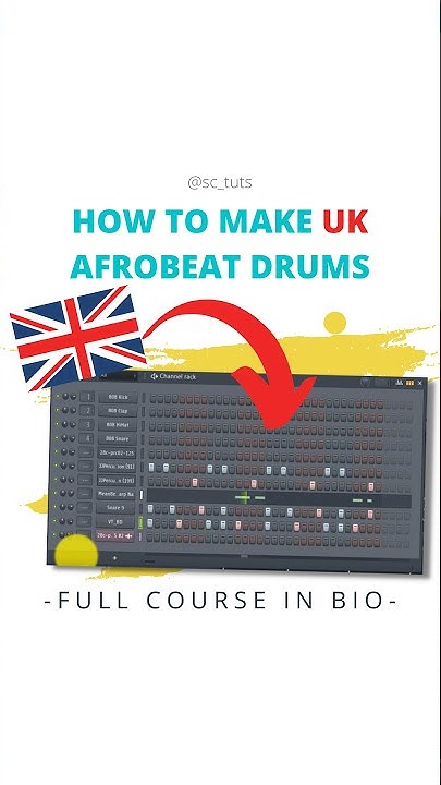 FL Studio afrobeat drum tutorial - How to make UK afrobeat drums - YouTube