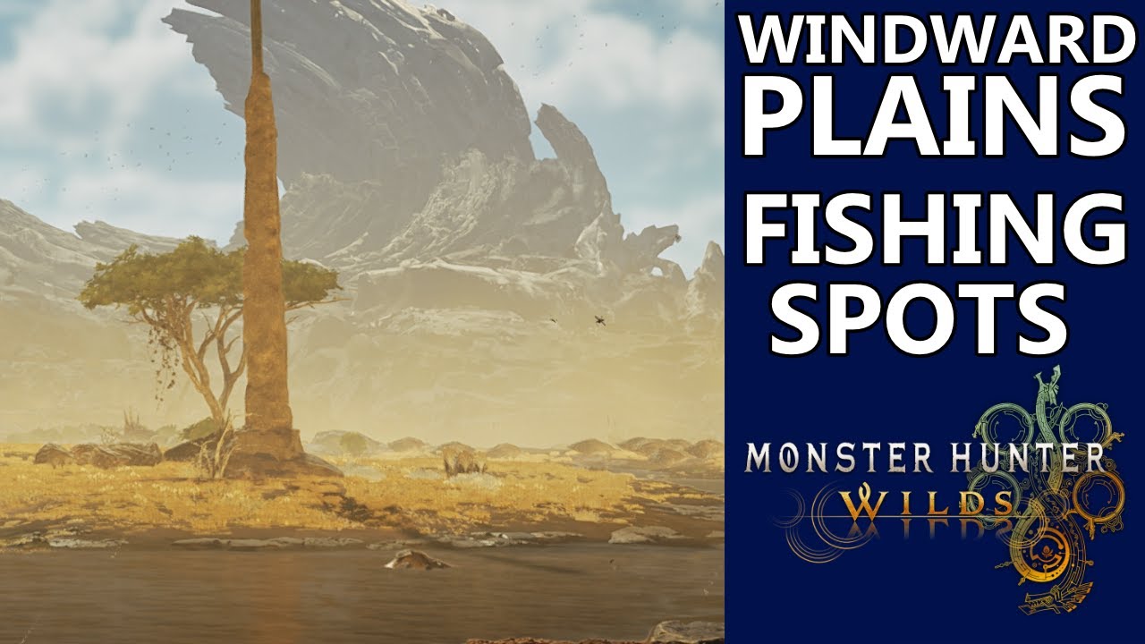 All Windward Plains Fishing Spots in MH:Wilds - YouTube