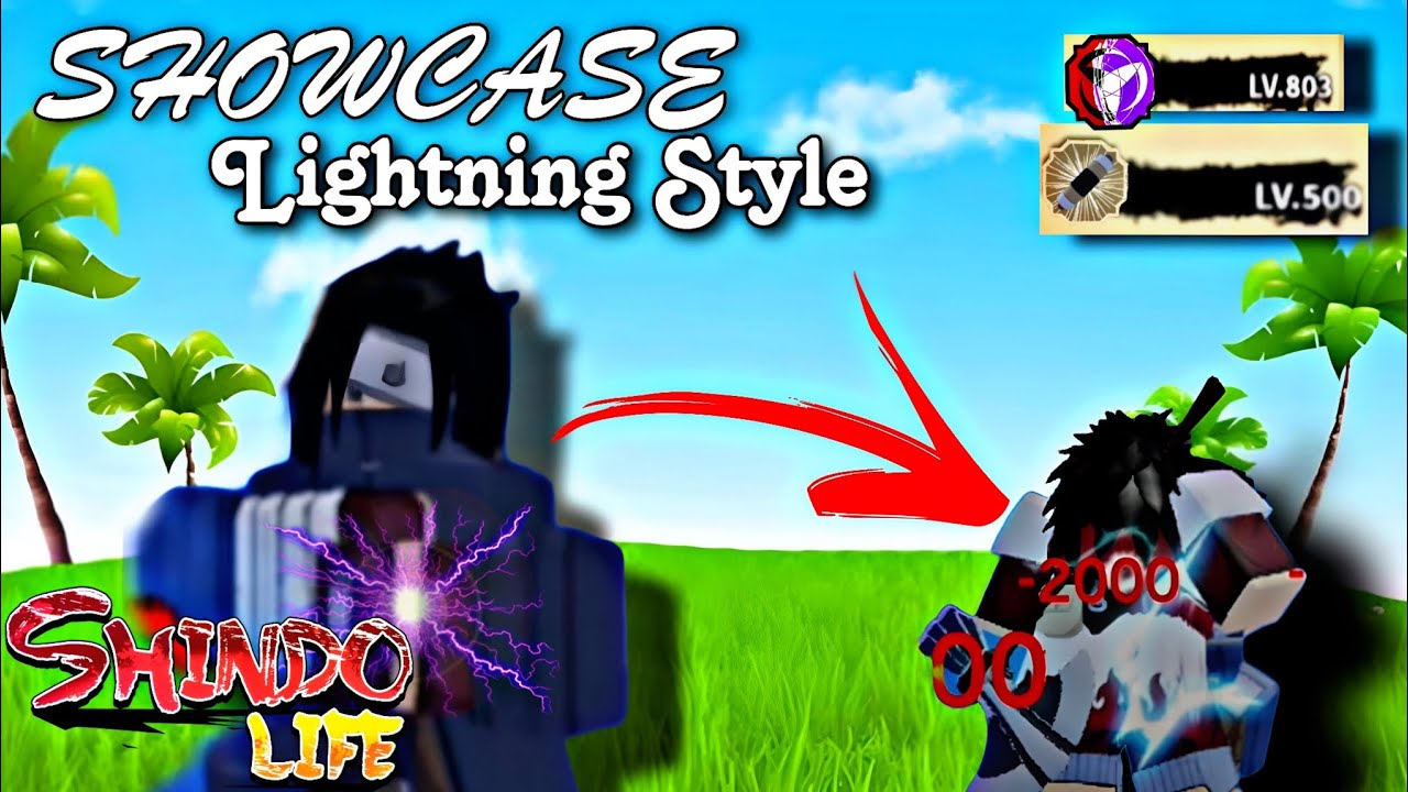 Showcasing Lightning Style⚡ And Indra Blood line 🩸 || Shinobi life 2 ...