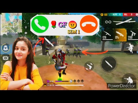 जीएफ बहन कॉल लव 💞/call my gf free fire 💝/GF love status/ GF love ...