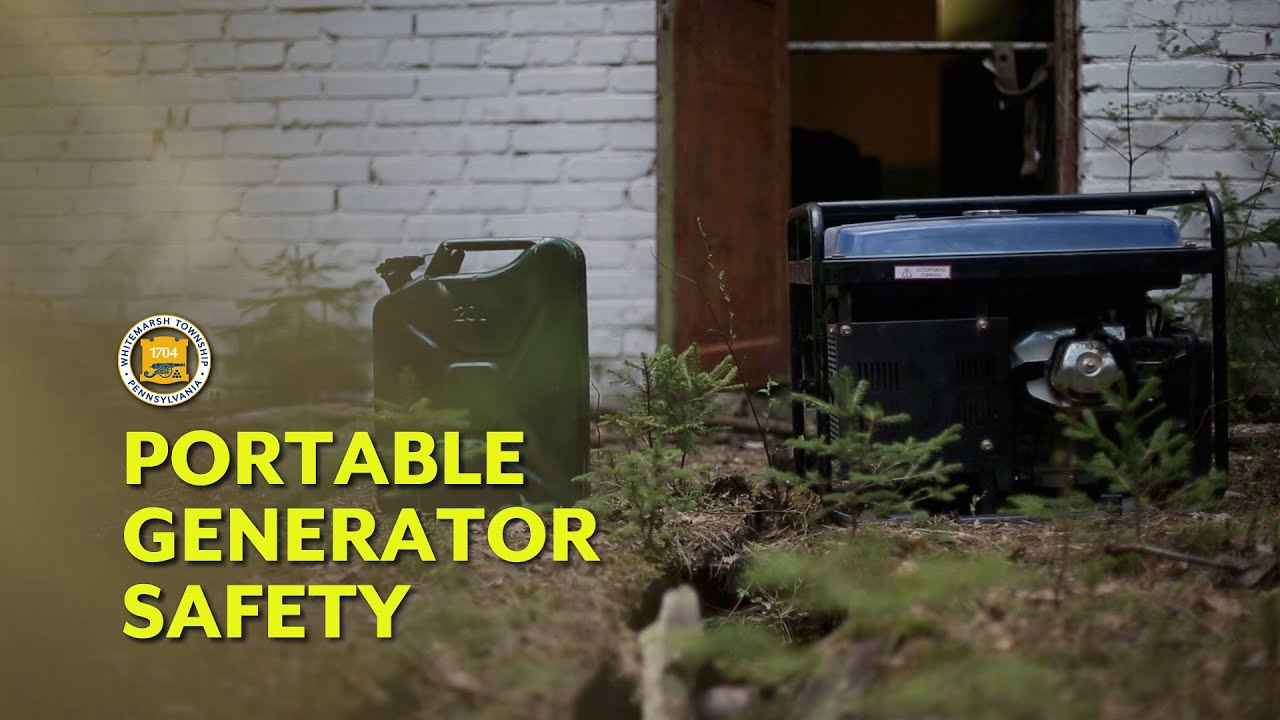 Portable Generator Safety PSA - YouTube