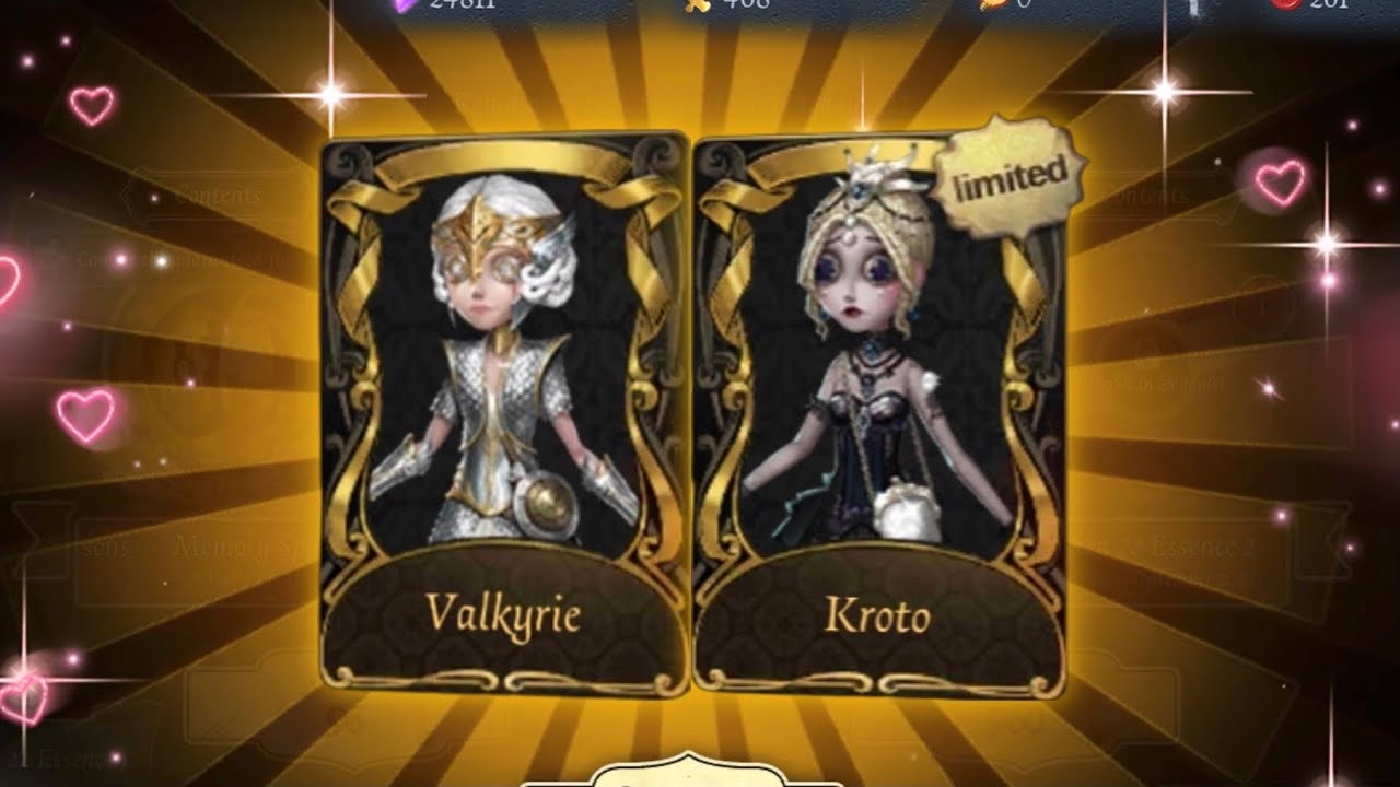 [ Identity V ] Buying a NEW skin S tier Female Dancer "Valkyrie" x ...