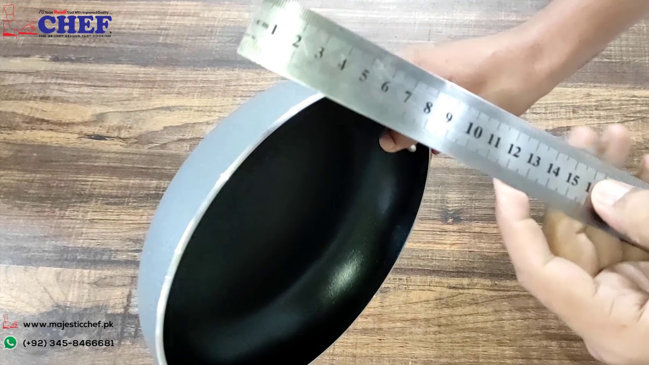CHEF Non Stick 22 cm Frying Pan Heavy Gauged - YouTube