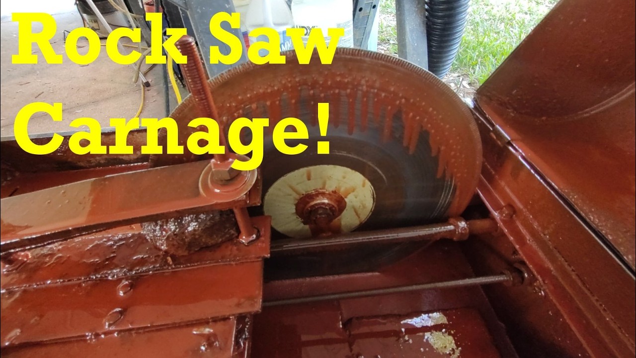 Cutting And Slabbing Rocks And Geodes #thefinders #rockhounding # ...