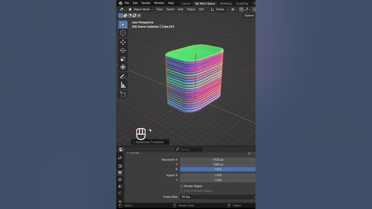 How To Randomize Objects In Blender Tutorial For Beginners 3d Modeling Shorts 3d Blender